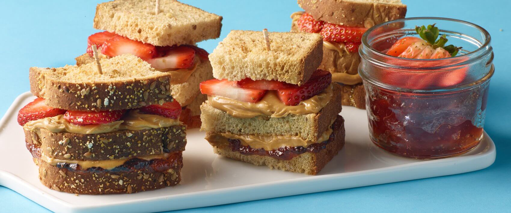 Double Strawberry Peanut Butter Club — Skippy® Brand